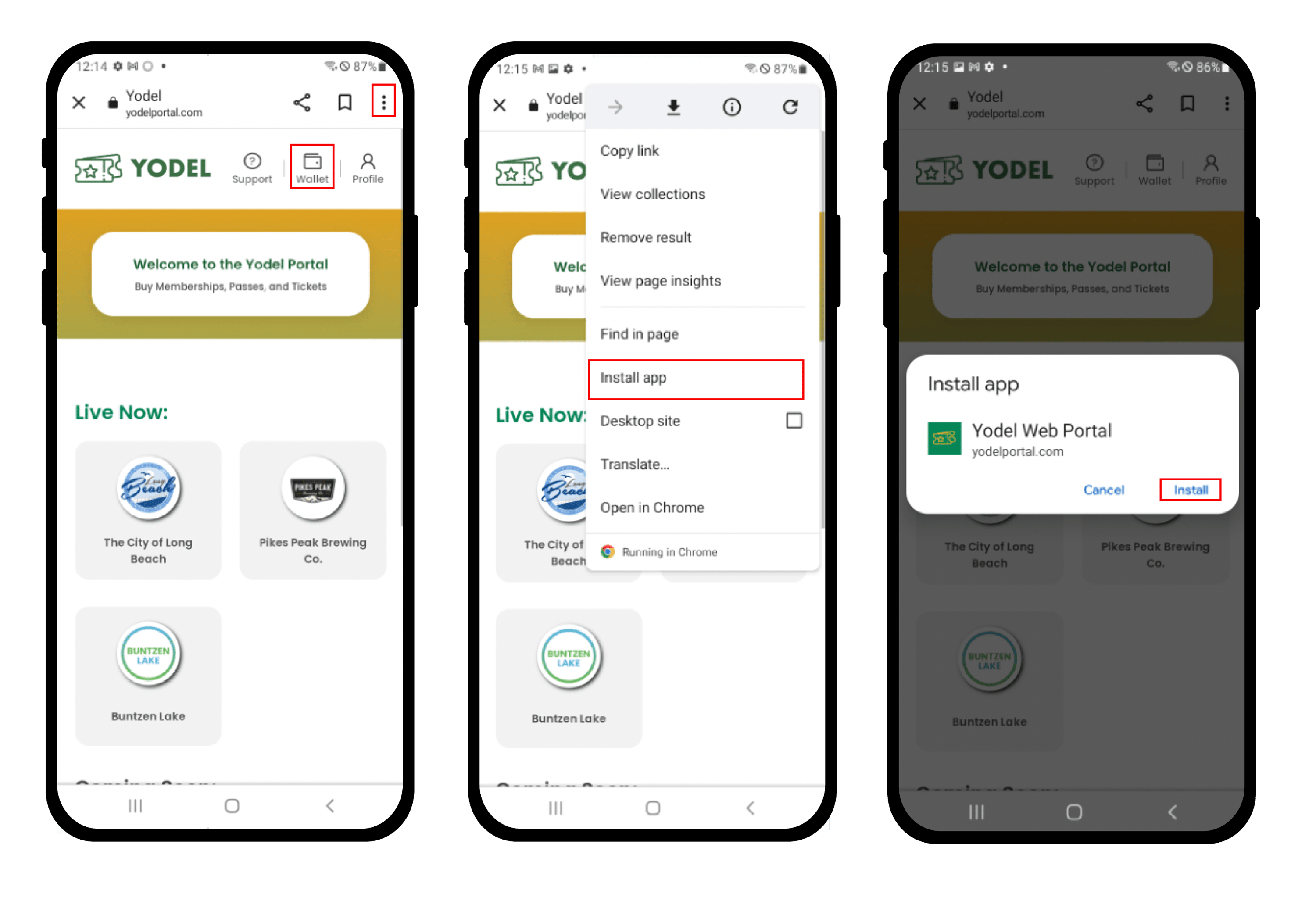 Yodel Portal Instructions