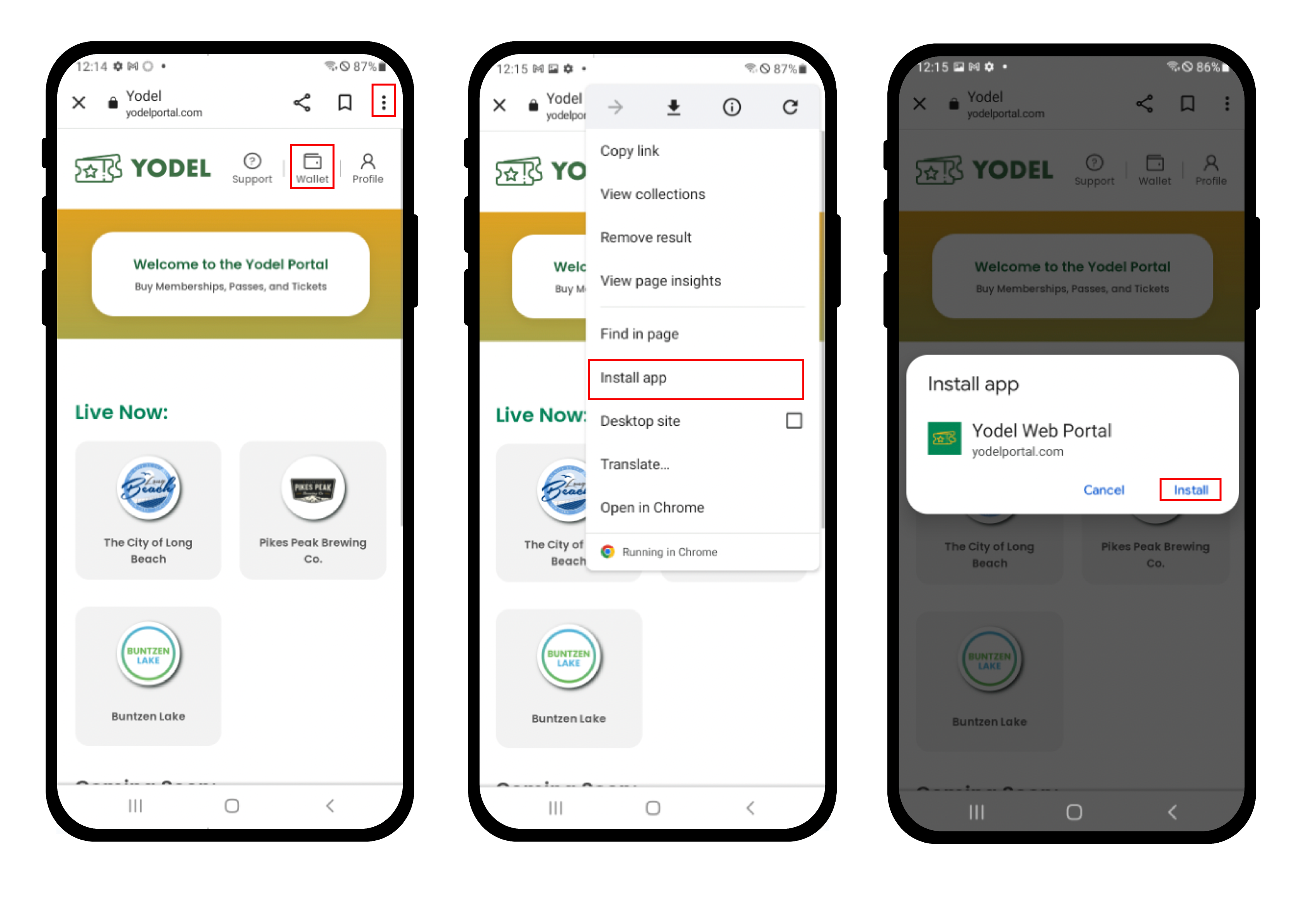 Yodel Portal Instructions